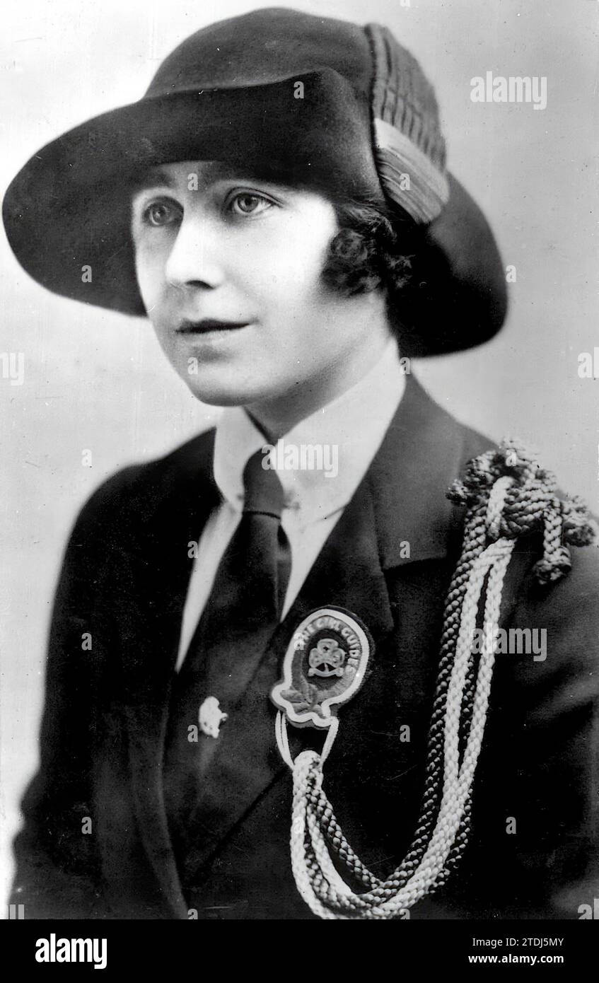 Five Moments in her Life: in 1924, recently married to the Duke of York ...