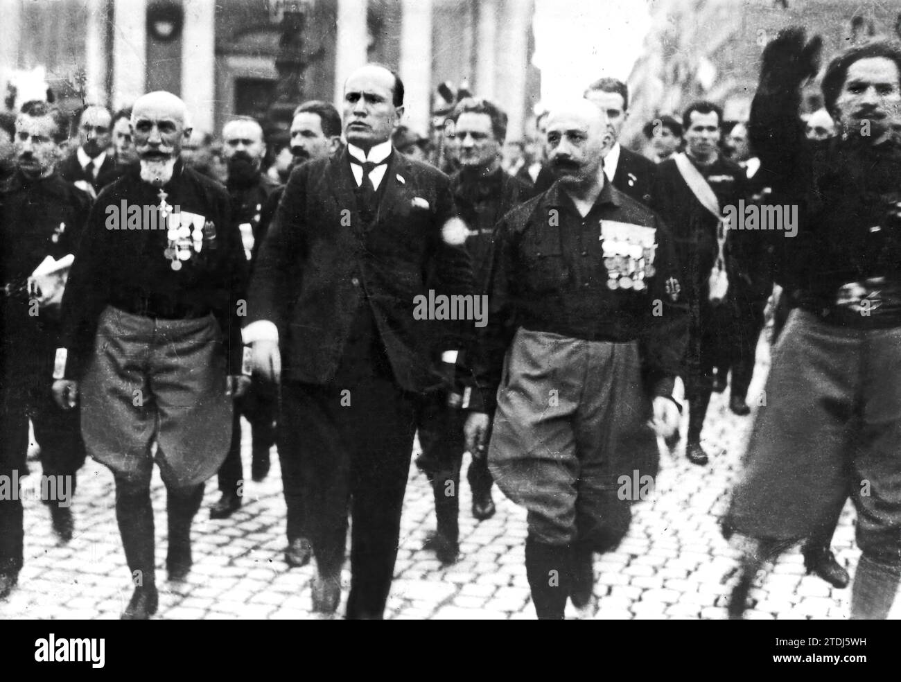 Rome. 10/28/1922. The stage of fascism in Italy opens with the "March ...