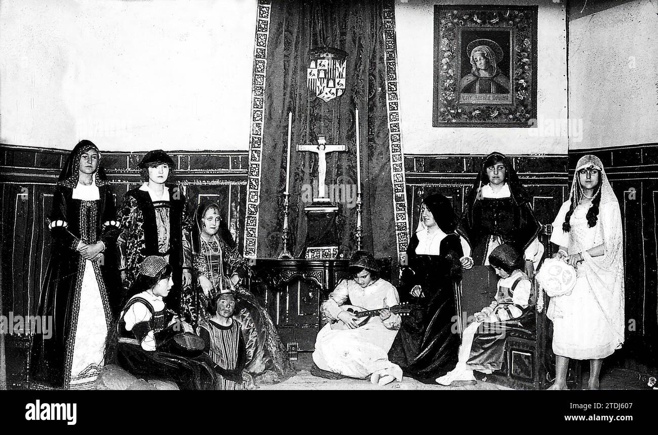 04/12/1921. Madrid. In the convent of the Handmaids of the Sacred Heart ...