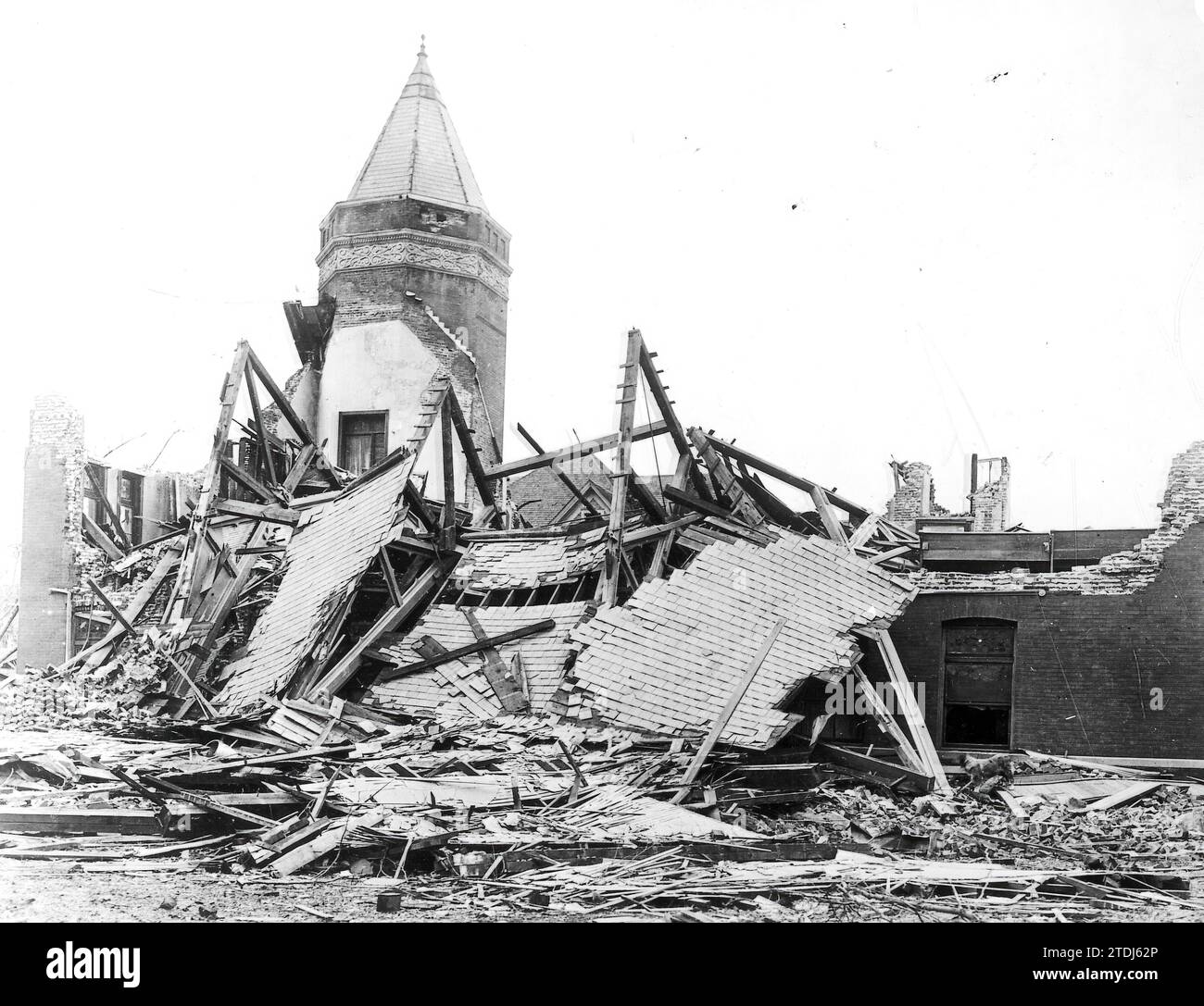 03/31/1913. The United States Cyclone. Plymouth Church Destroyed by ...