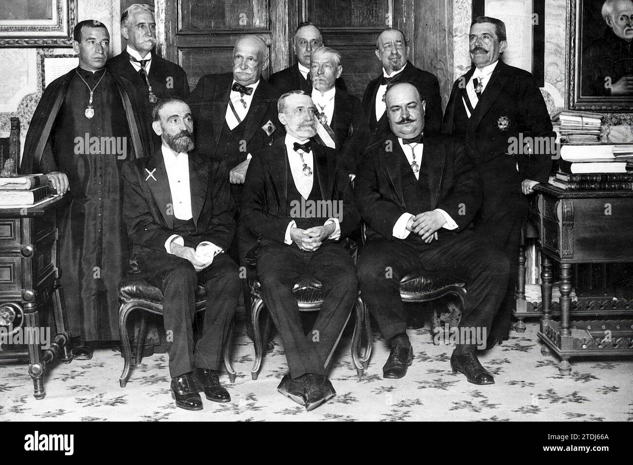 05/23/1920. Madrid. In the royal academy of History. The new Academic ...