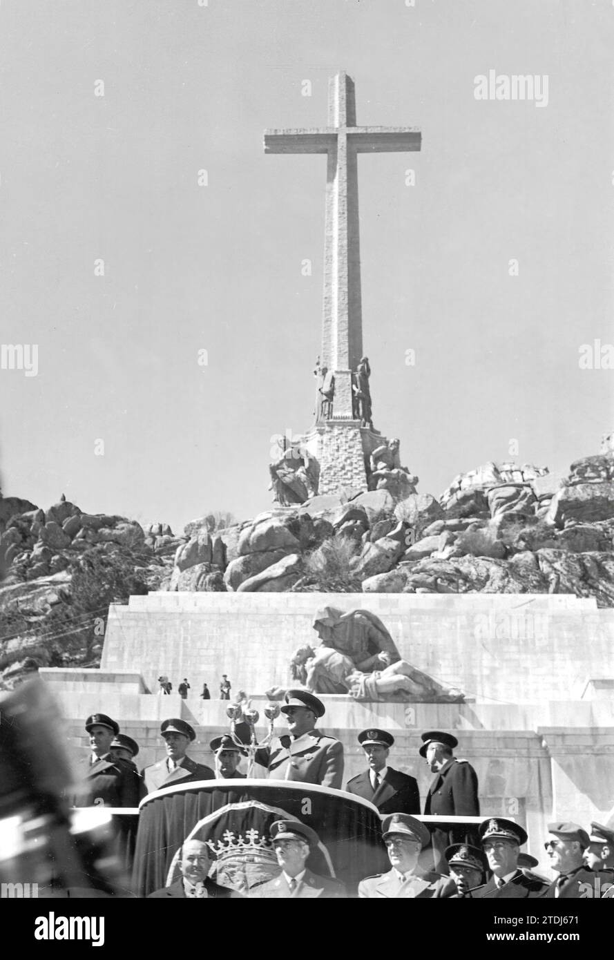 Cuelgamuros (Community of Madrid), 04/01/1959. Official inauguration of ...