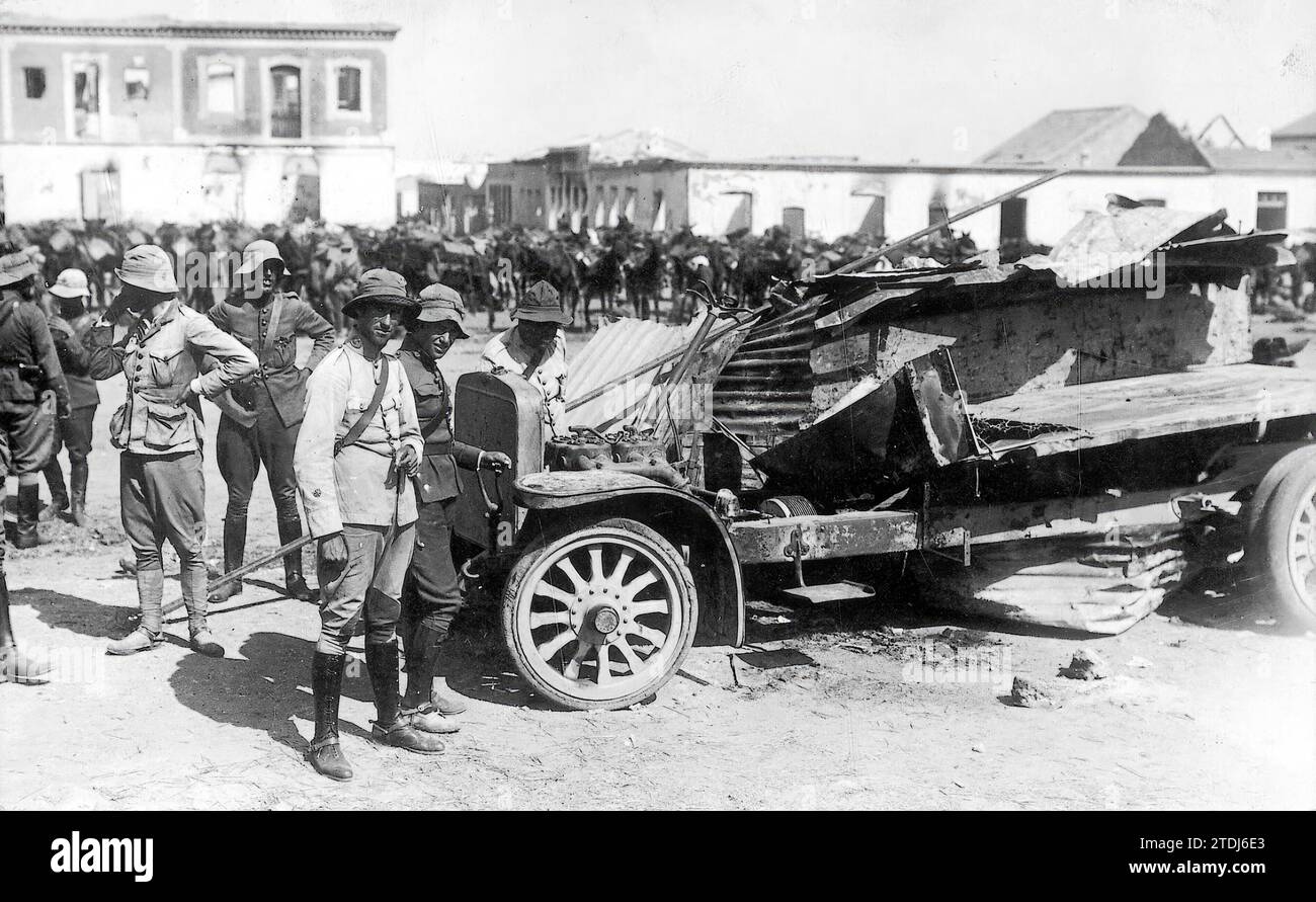09/30/1921. Melilla. The Occupation of Zeluan Car Truck That the Moors ...