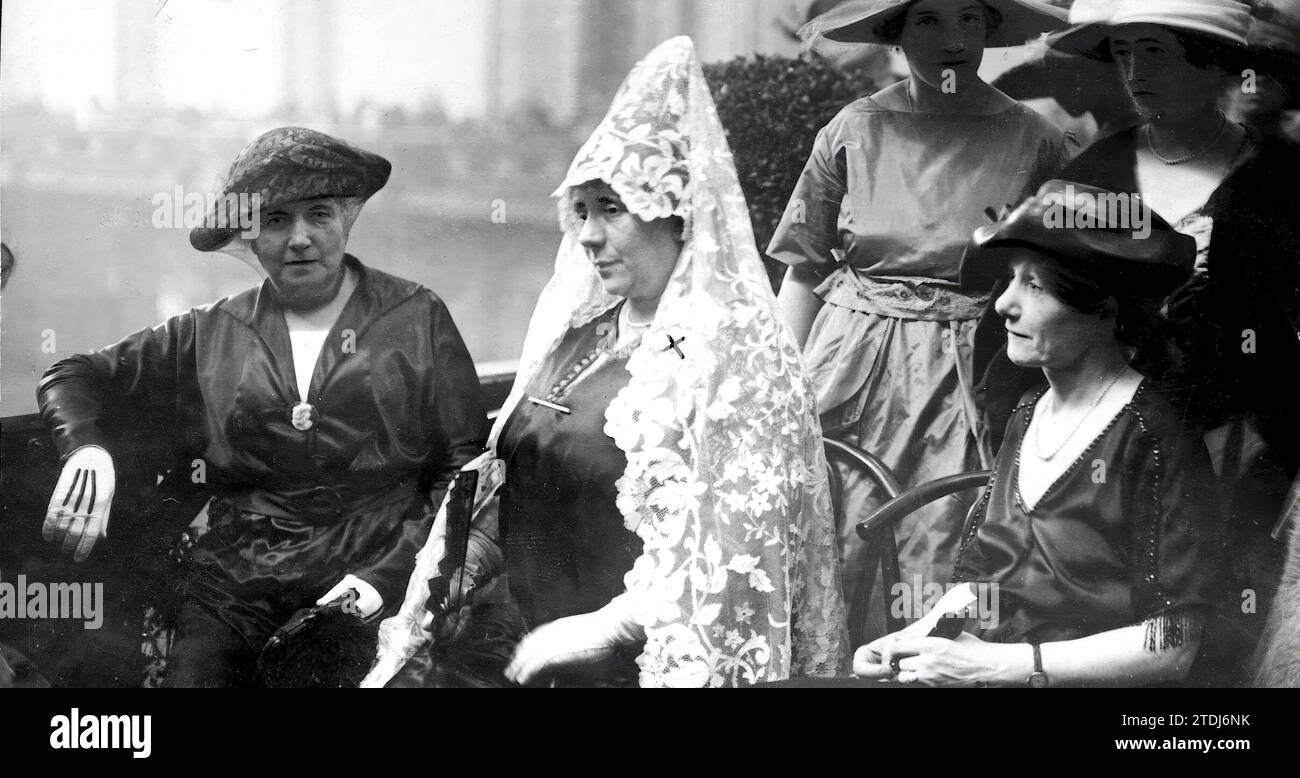 04/30/1920. Barcelona. In the Palace of Fine Arts. Marshal Joffre's ...