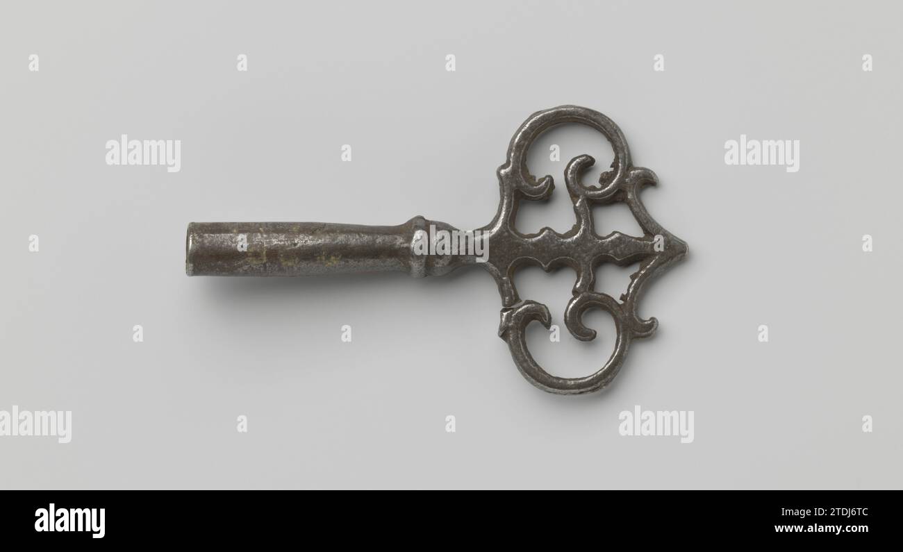 Spanner, c. 1800 - c. 1900 Sight key belonging to a clock. The handle ...