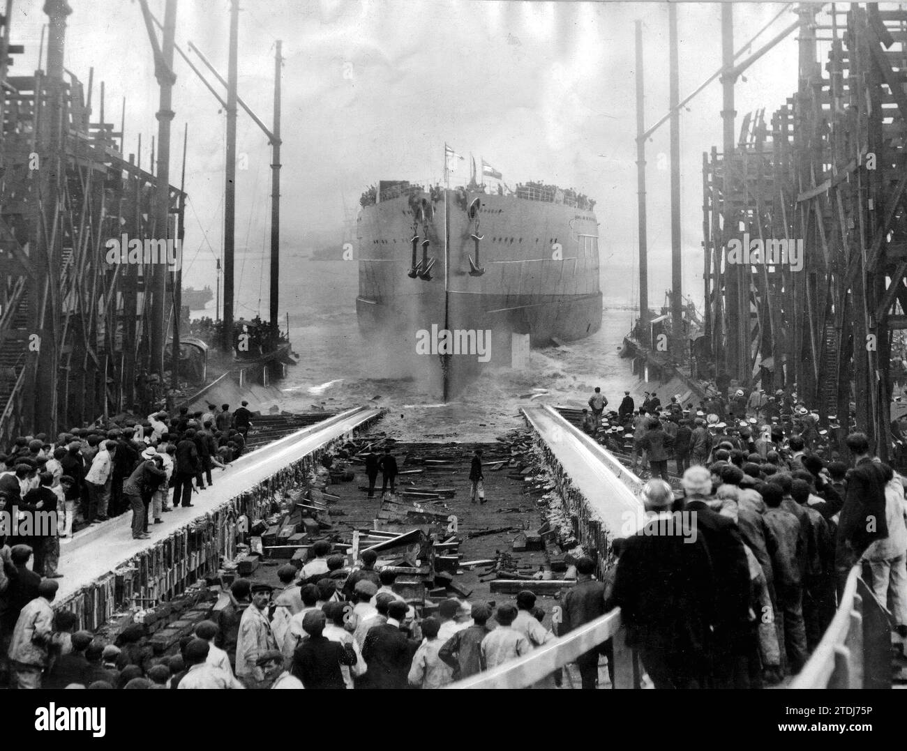 Portsmouth (United Kingdom). 08/20/1910. The launching of the ...