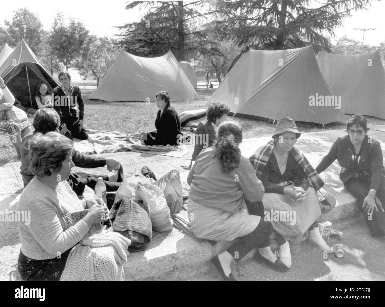 10/13/1983. Those Affected by the toxic syndrome Demonstrate in front ...