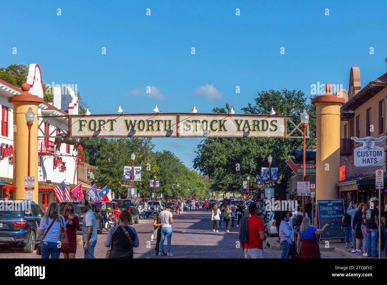 Fort Worth, Texas - November 4, 2023: old brick buildings in Fort Worth ...