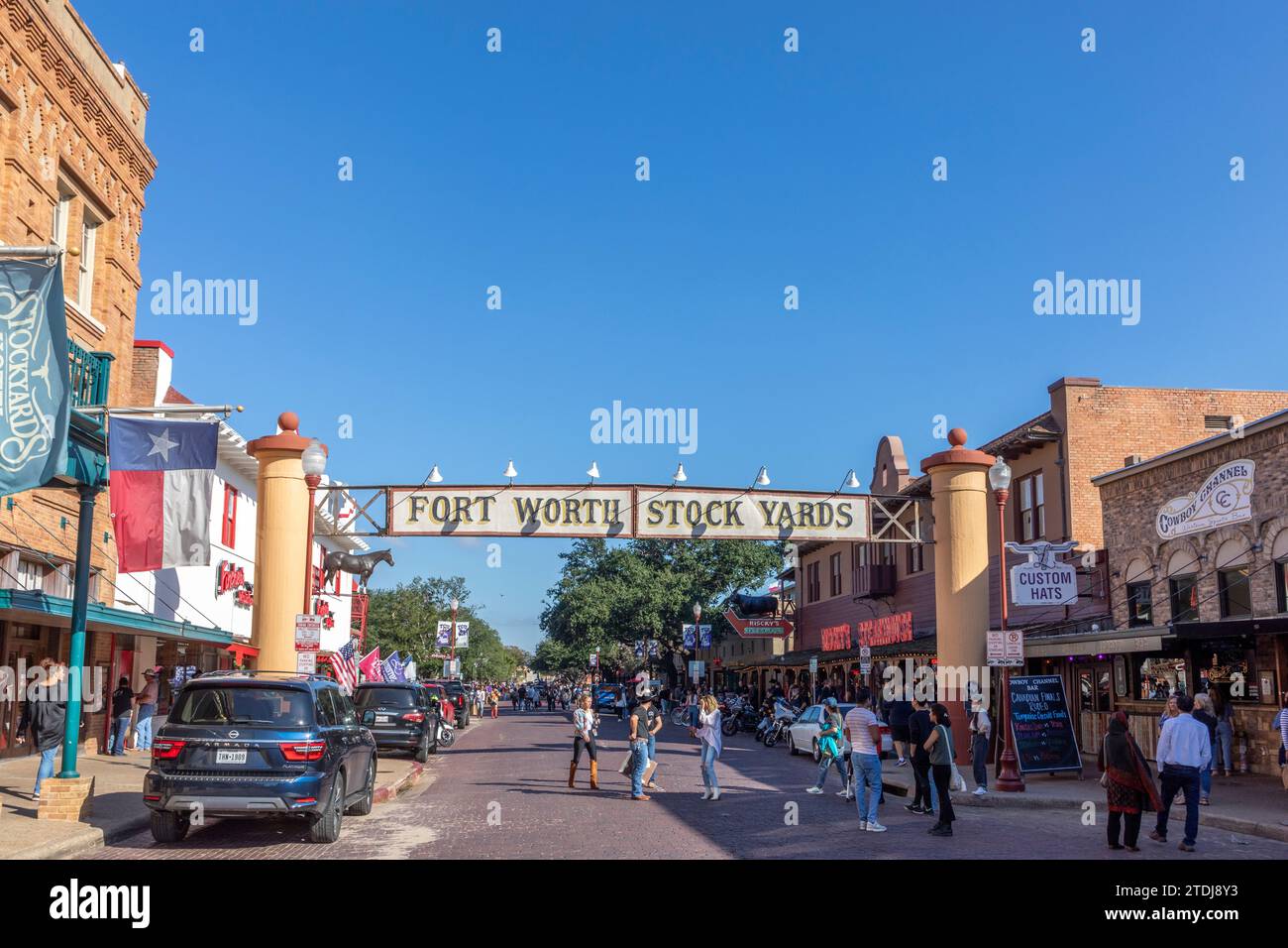 Fort Worth, Texas - November 4, 2023: old brick buildings in Fort Worth ...