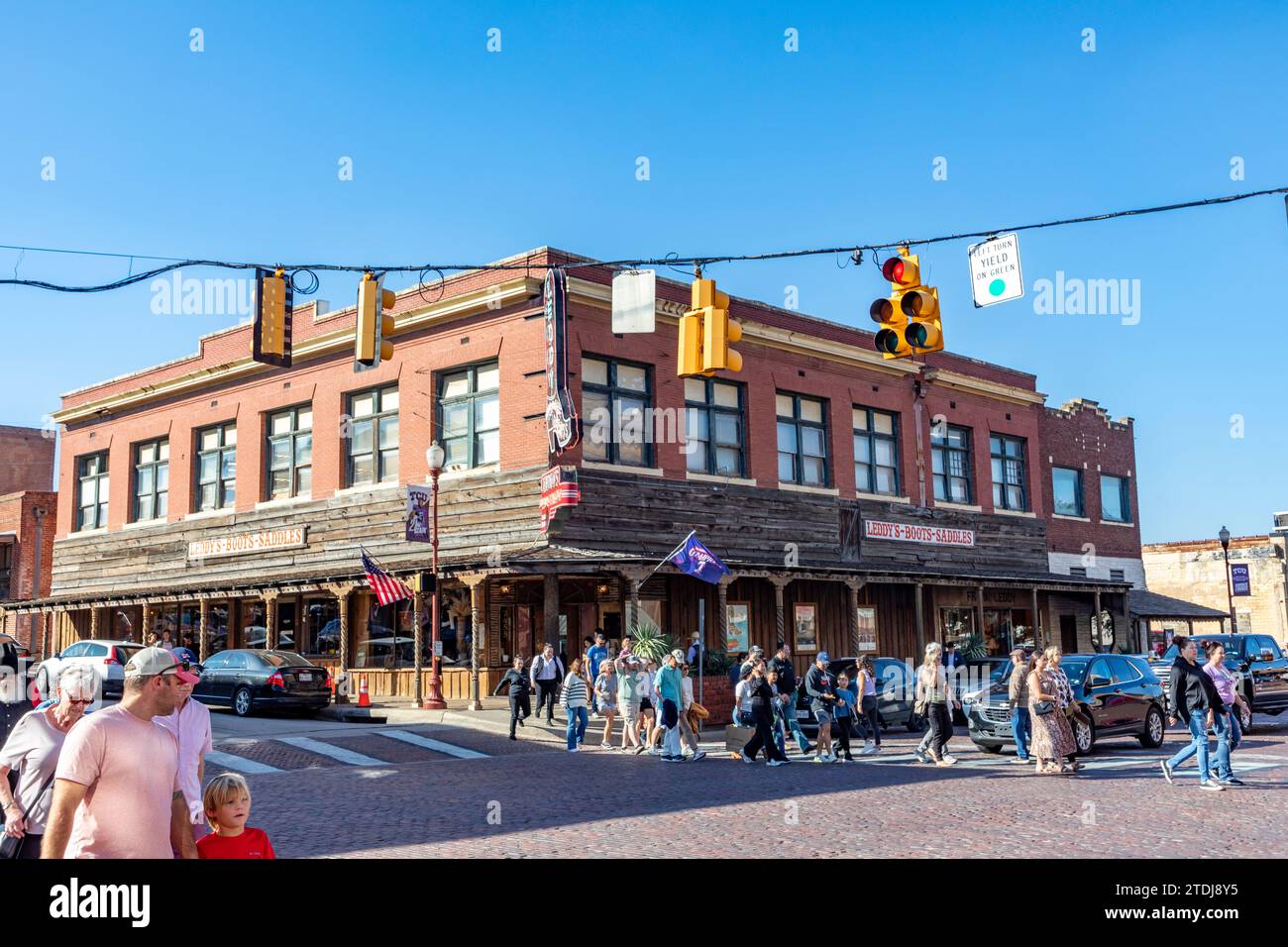 Fort Worth, Texas - November 4, 2023: old brick buildings in Fort Worth ...