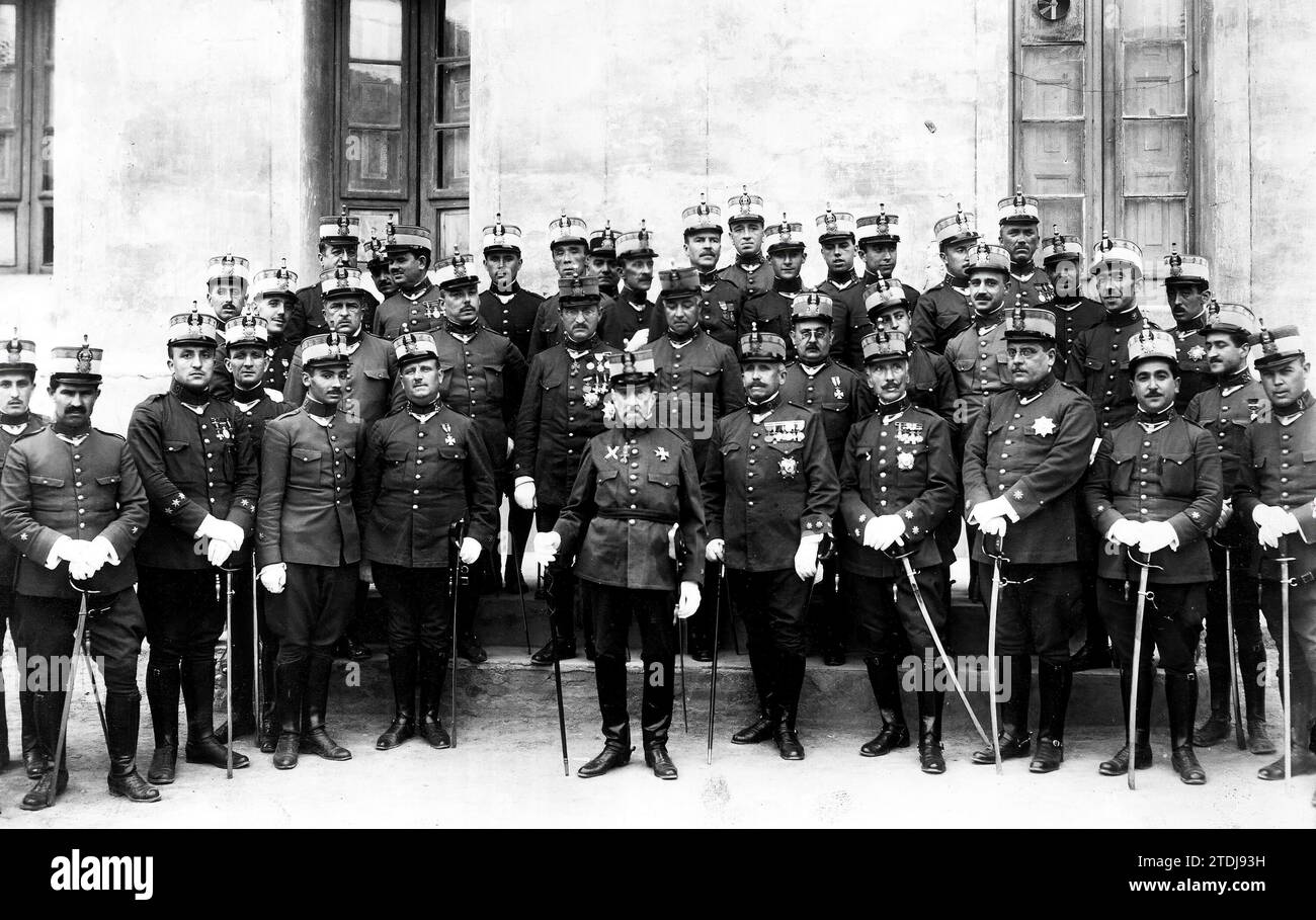 07/07/1921. Saragossa. In the infantry barracks, General Weyler (X ...
