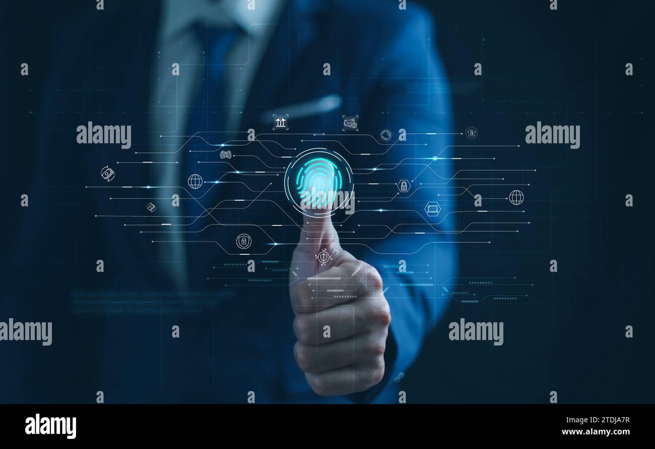 Finger print scan for security system hi-res stock photography and ...