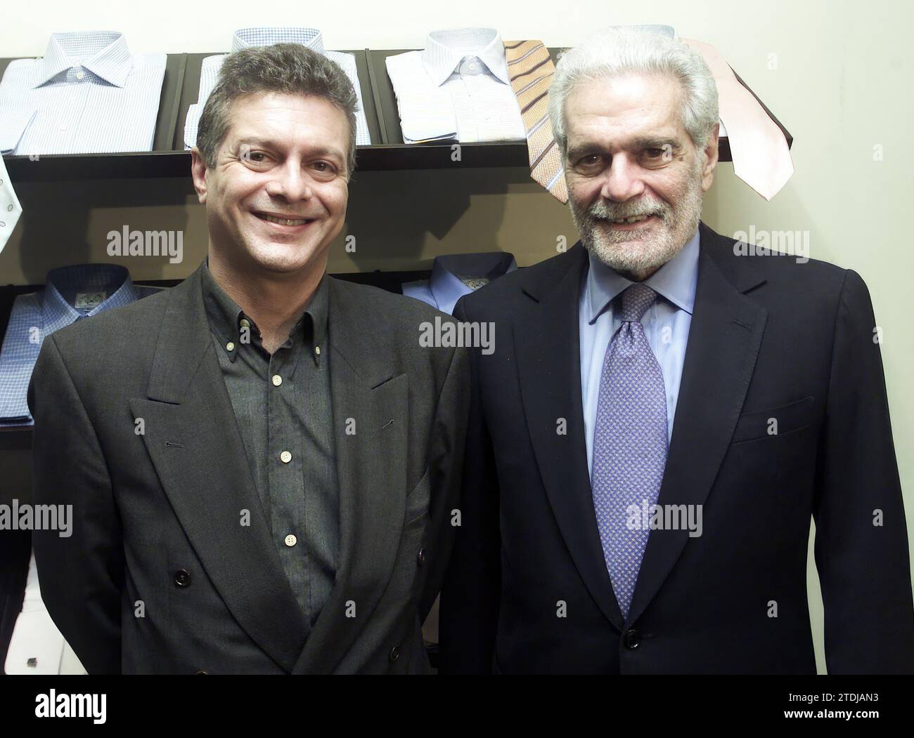 Madrid. 26. 12. 2002. Omar Sharif Presents his new store The Sharif ...