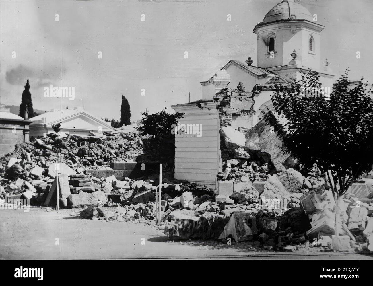 Church of Talca, Destroyed by the Earthquakes of December 1928. Credit ...