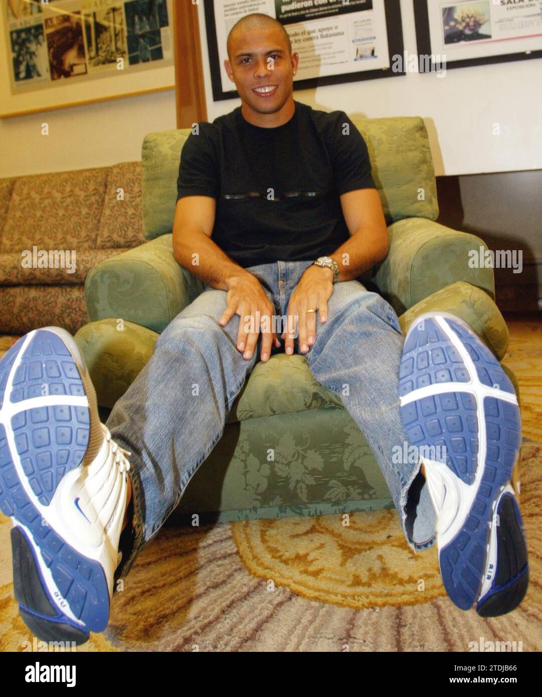 Madrid 09/18/2002 interview with Real Madrid player Ronaldo today at ...