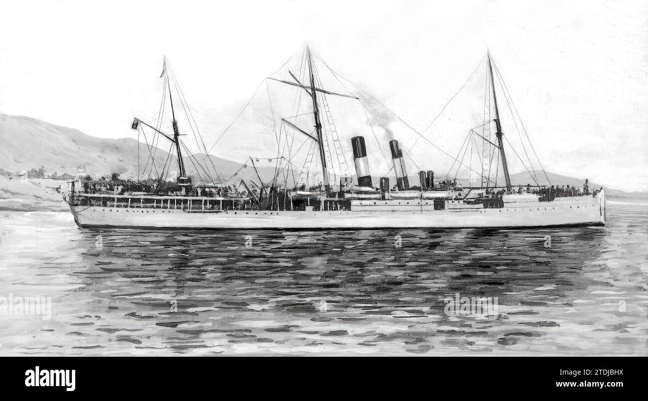 12/31/1905. Catastrophe in Cartagena. The Italian steamship "Sirio ...