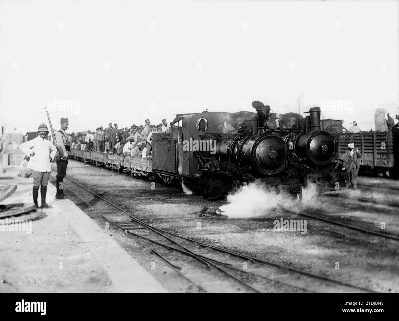 Station of trains Black and White Stock Photos & Images - Alamy