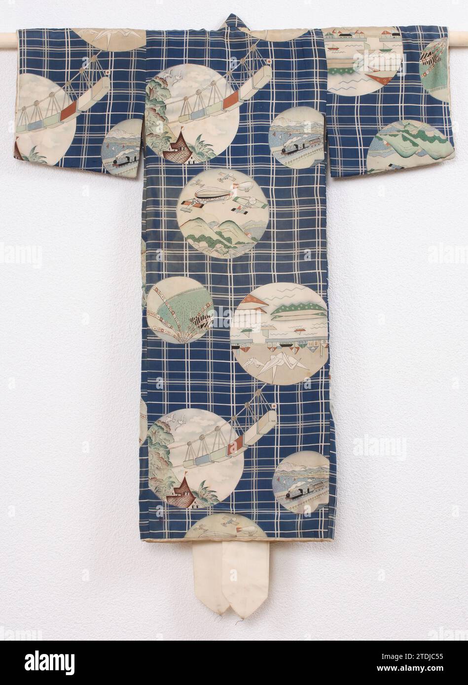 Boys Miyamairi Kimono with trains, air and shipping, 1920 - 1940 Formal ...