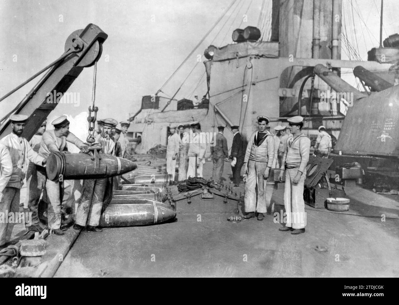 02/28/1915. From the British Navy. Shipment of Projectiles for the 305 ...
