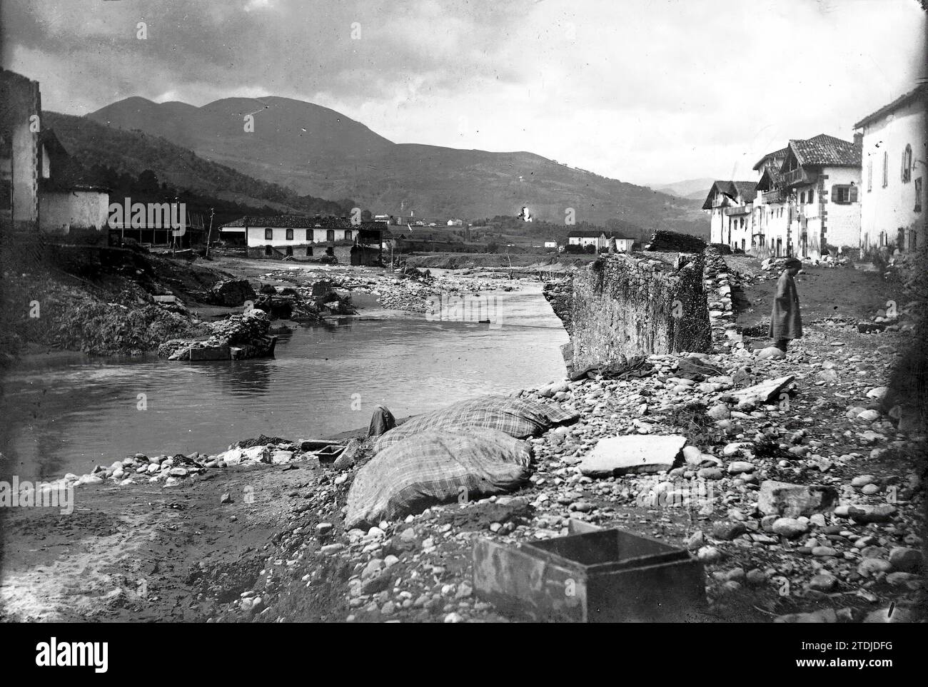 05/31/1913. Elizondo - Devastation of the Flood. Place (X), which was ...