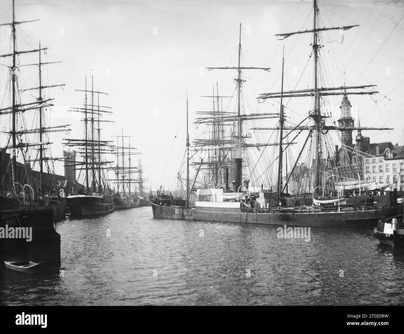 09/30/1914. Another Occupied Belgian city. A view of the bridge of ...