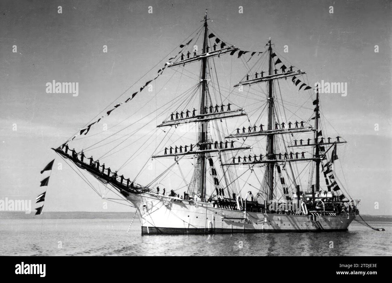 Seville. 1948. The Galatea Training Ship. Credit: Album / Archivo ABC ...