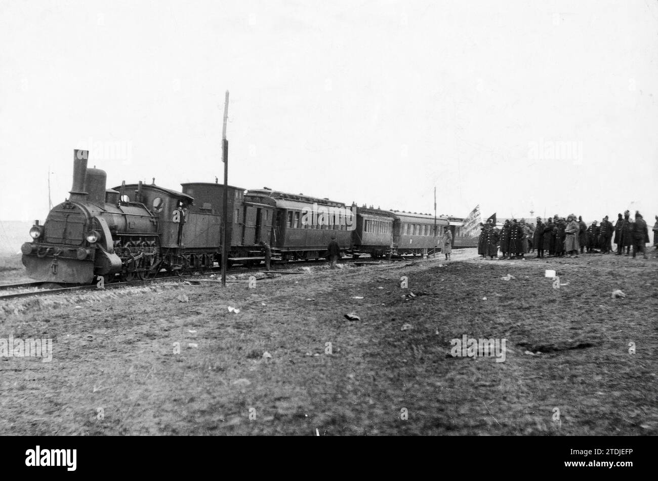 11/30/1912. The Armistice on the Railway. Train in whose Parlor-Car ...