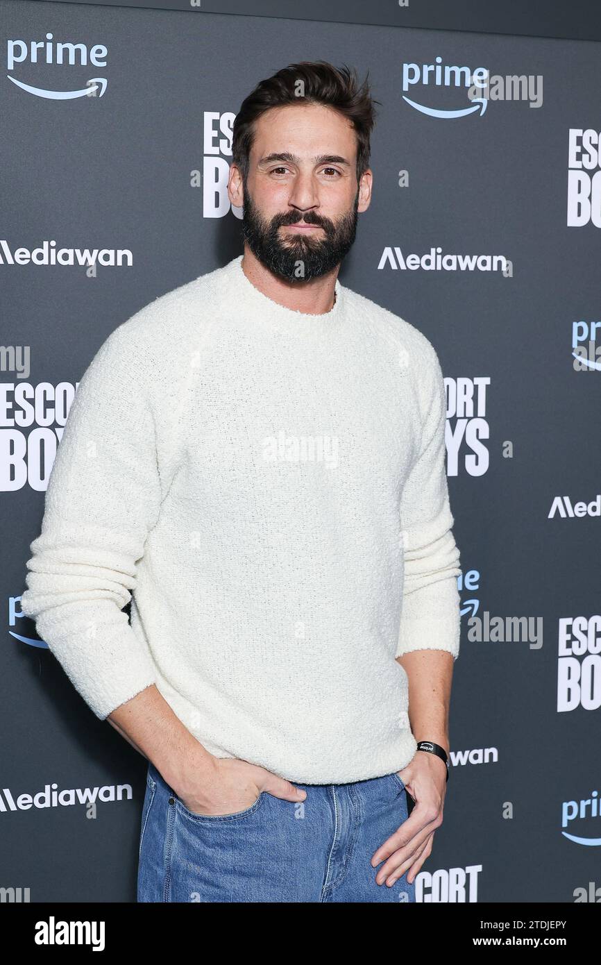 Paris, France. 18th Dec, 2023. Guillaume Labbe attends the Escort Boys ...