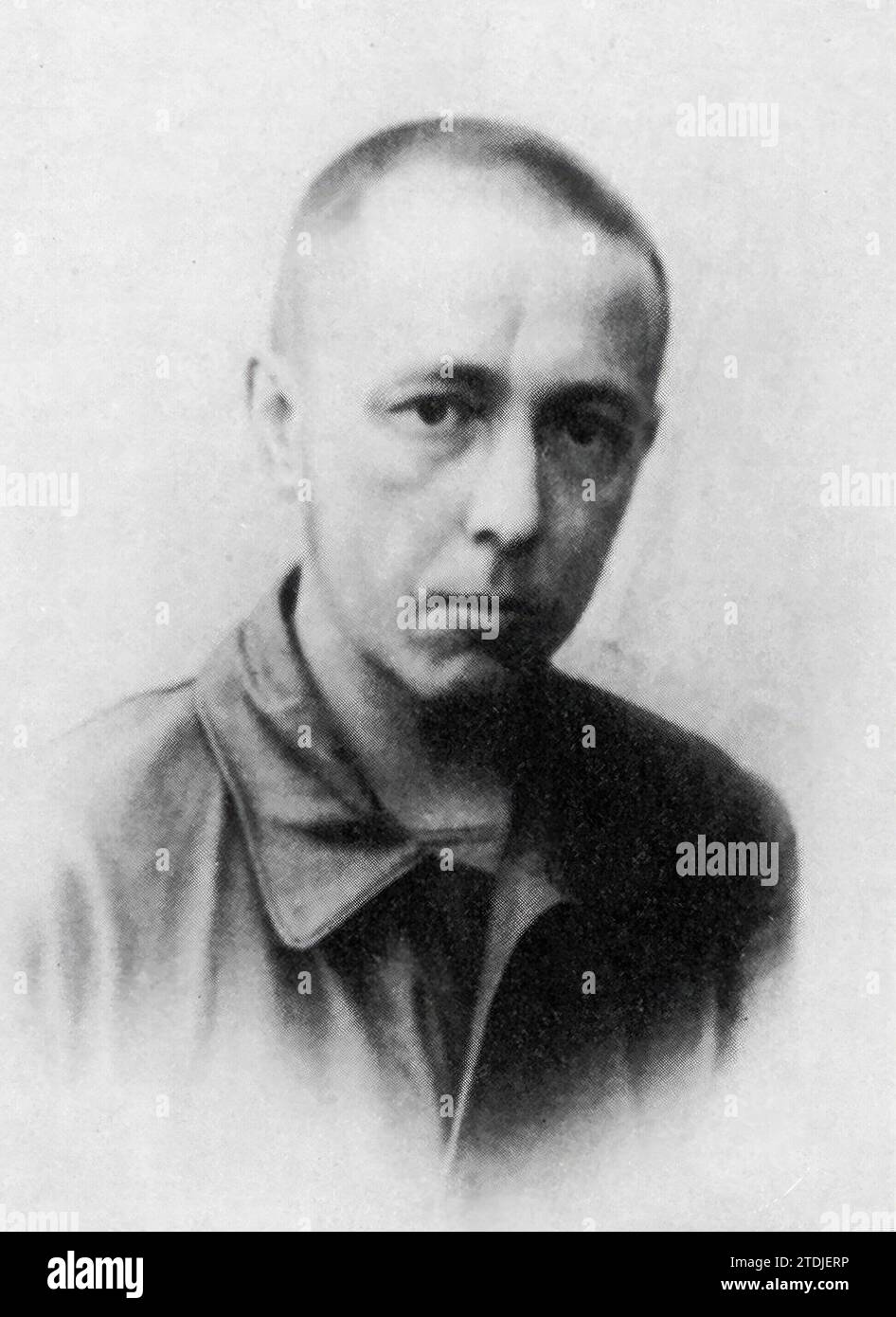 Solzhenitsyn, prisoner in the Kaluga barrier camp, 1946. Credit: Album ...