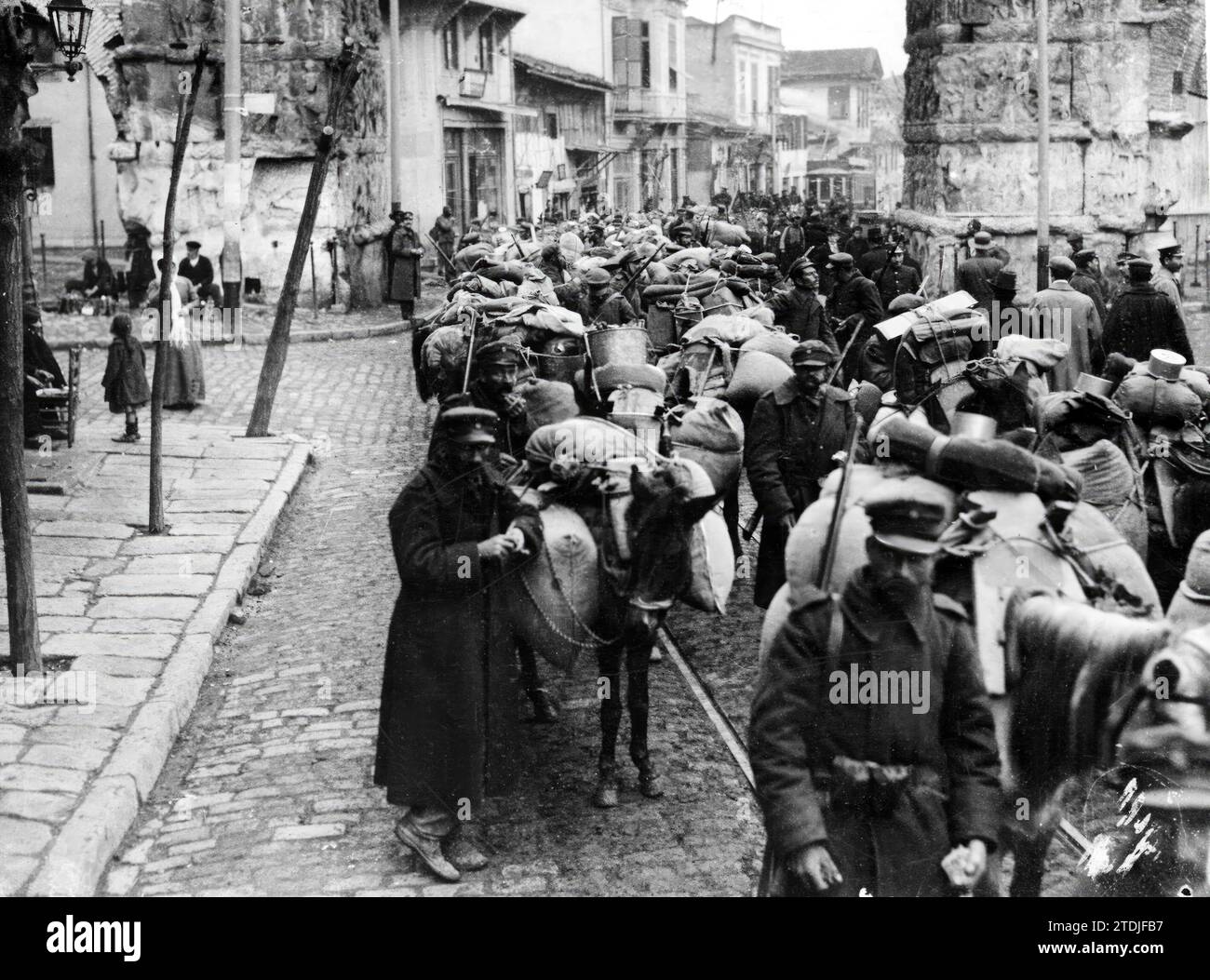 Thessaloniki. February 1916. Thessaloniki in the hands of the allies ...