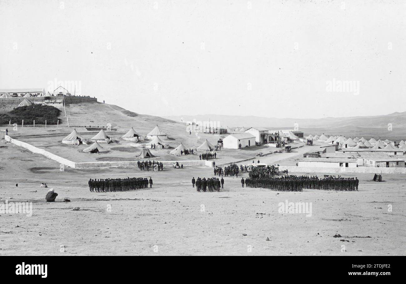 11/01/1915. Spanish Soldiers in Morocco. Aspect of the Kaddur camp ...