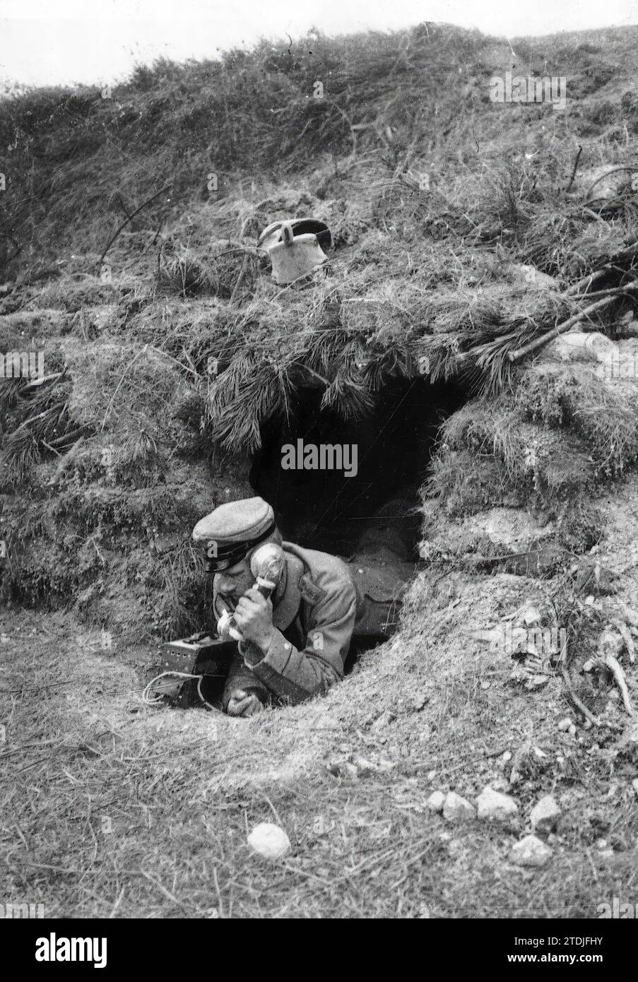 Germany, 01/07/1915. First World War. Communication between the ...