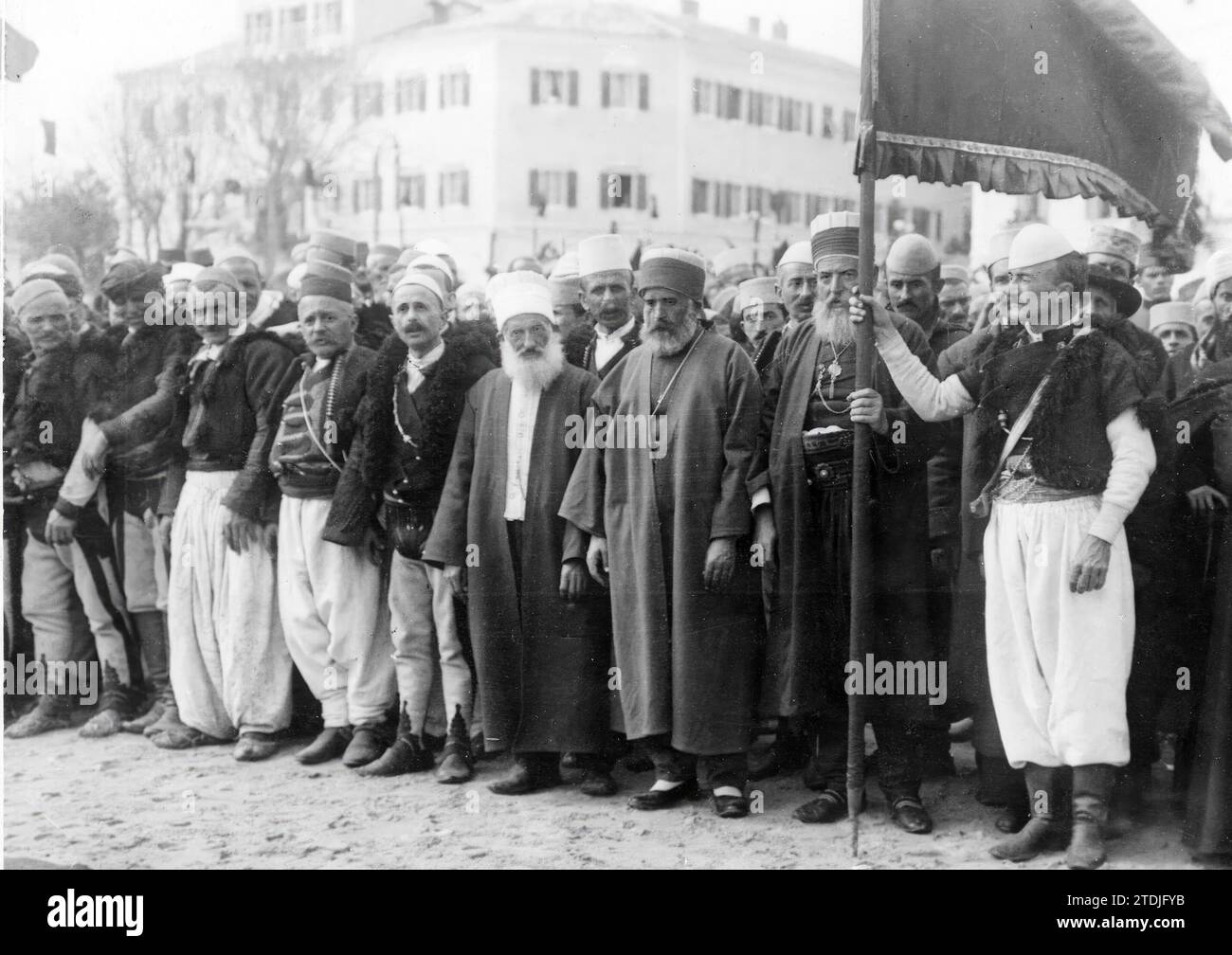 12/31/1915. The War in the Balkans. Heads of Albanian Tribes Figured in ...