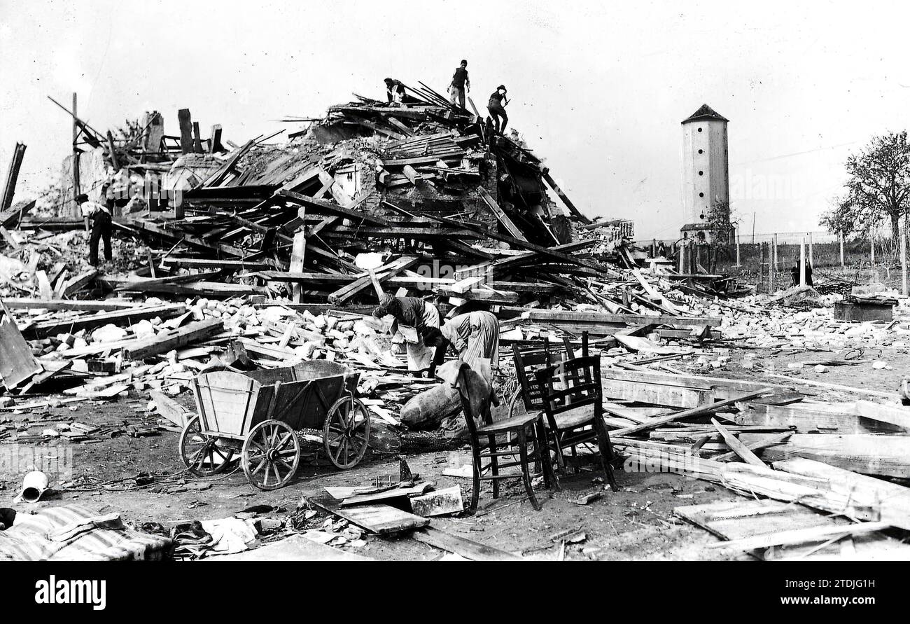 09/20/1921. Oppau (Germany). Horrible catastrophe Effects of the ...