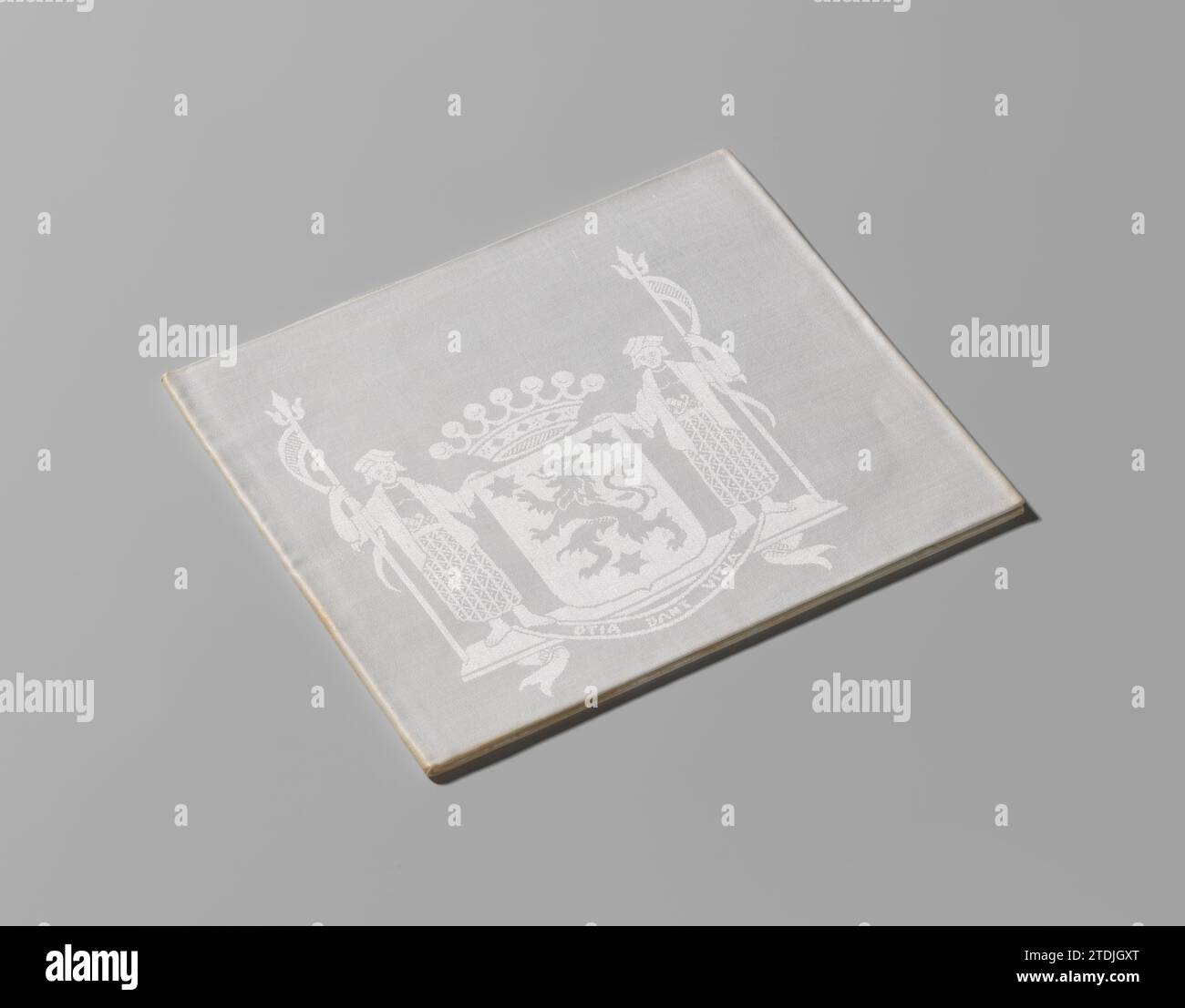 Napkin van Wit Linnamast, Rath (firm) brothers, 1852 - 1889 White linen ...