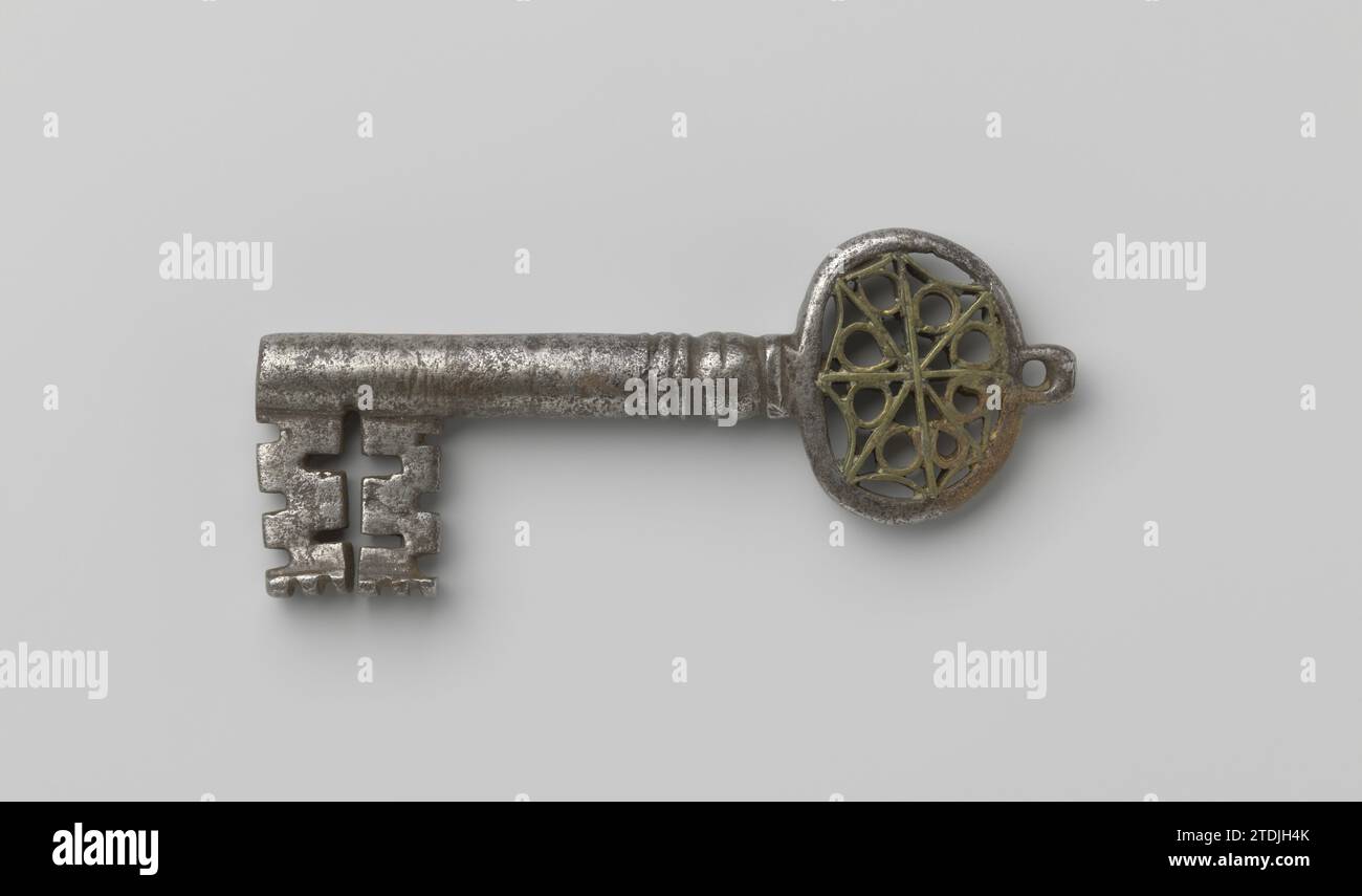 Pipe key, c. 1400 - c. 1950 Pipe key "Venetian model" with copper rose ...