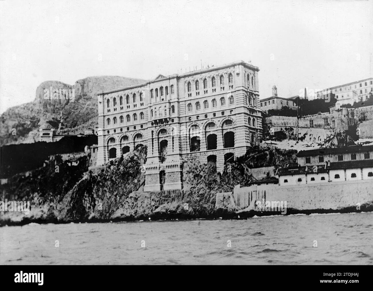 01/01/1909. The oceanographic museum of Monaco. General exterior view ...