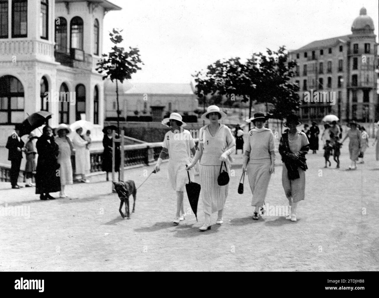 07/16/1923. Santander. The summer of the Royal family. HM Queen ...