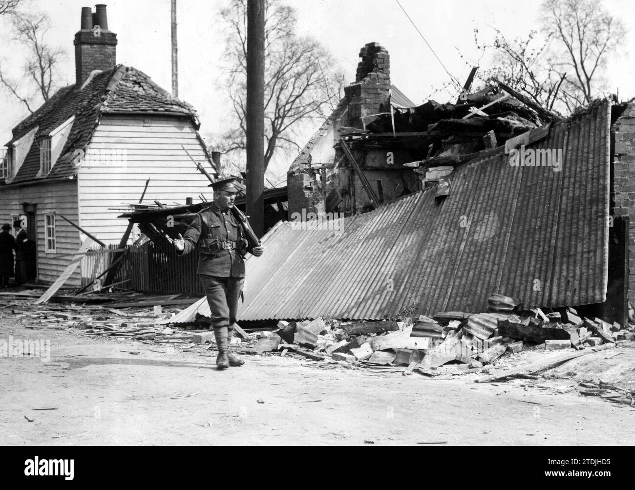 04/30/1915. The bombing by the Zeppelins. Destruction Caused in an ...