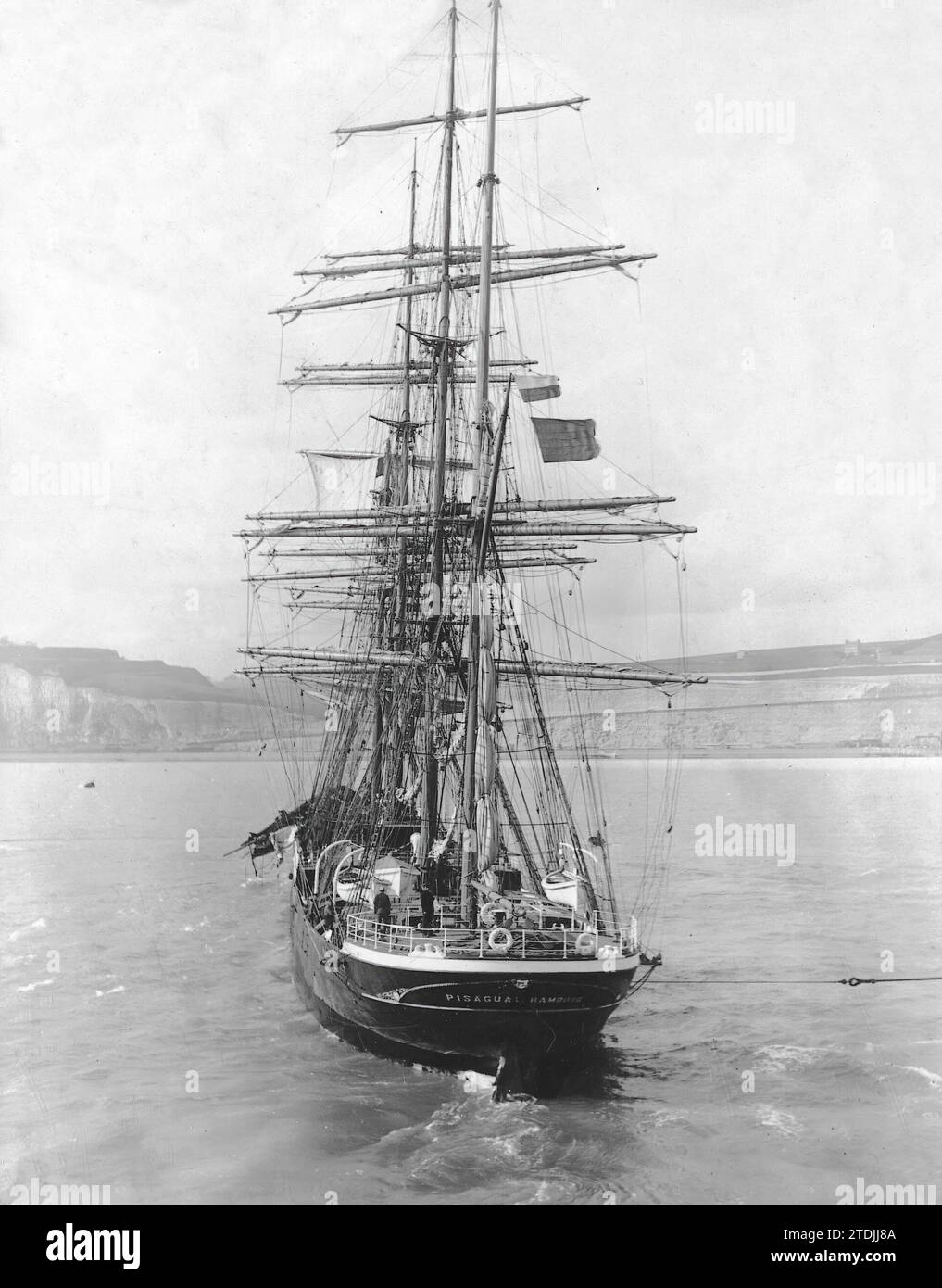 02/29/1912. Ship collision in the English Channel. The German ship ...