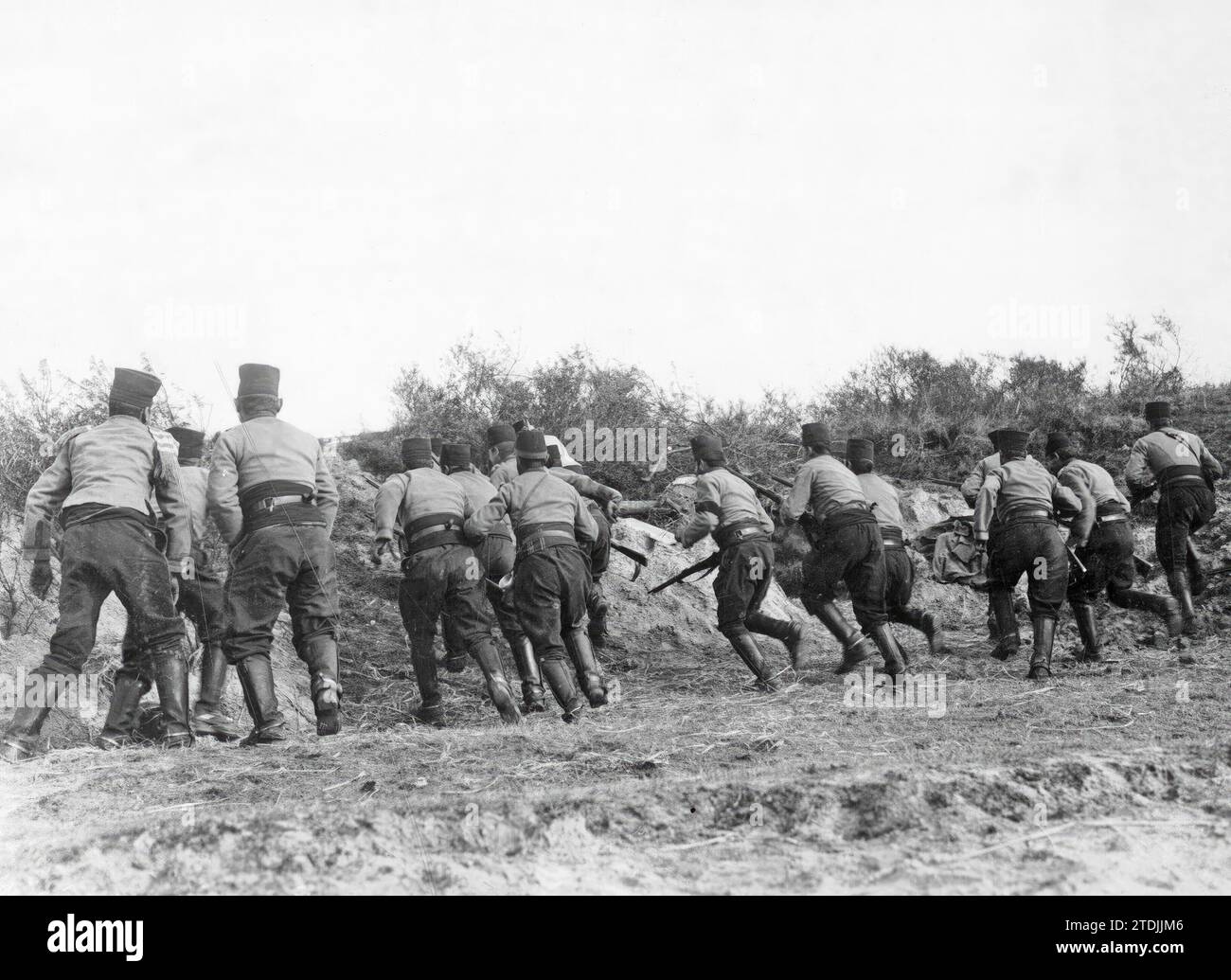 France. November 1914. From the Battle of the Coast. Hunters of Africa ...