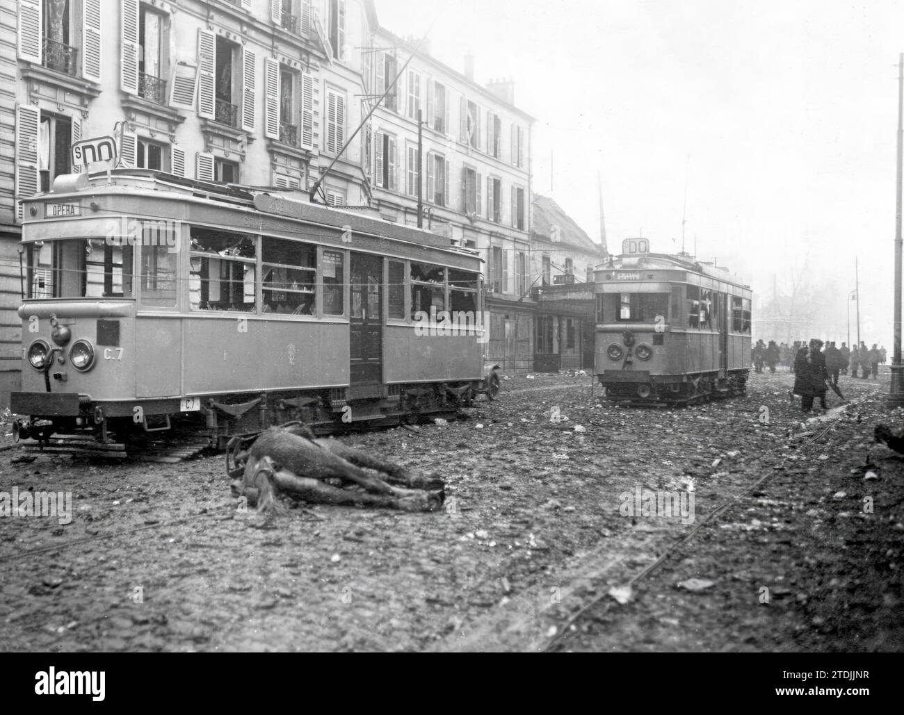 02/29/1916. Explosion of a powder magazine in Saint Denis (Paris ...