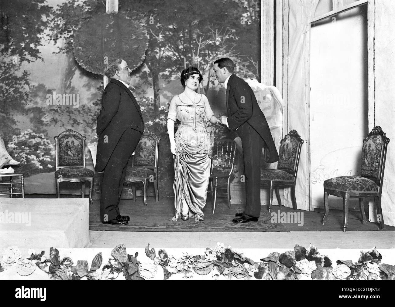 12/17/1913. Premiere at the Infanta Isabel theater. A scene from the ...