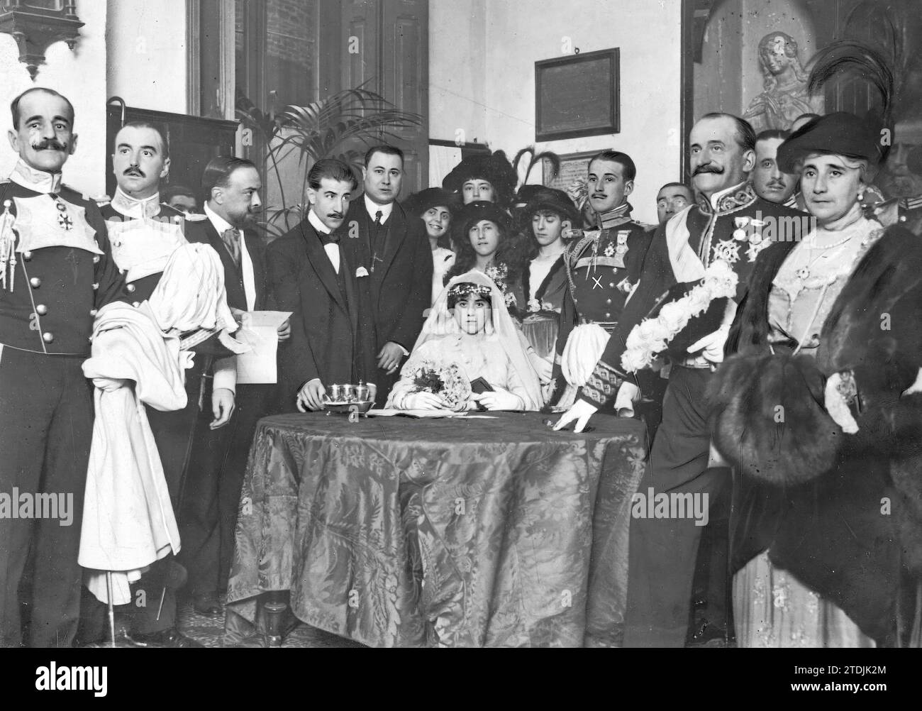 01/28/1914. Aristocratic Wedding in Madrid. D. Luis Figueroa Alonso ...