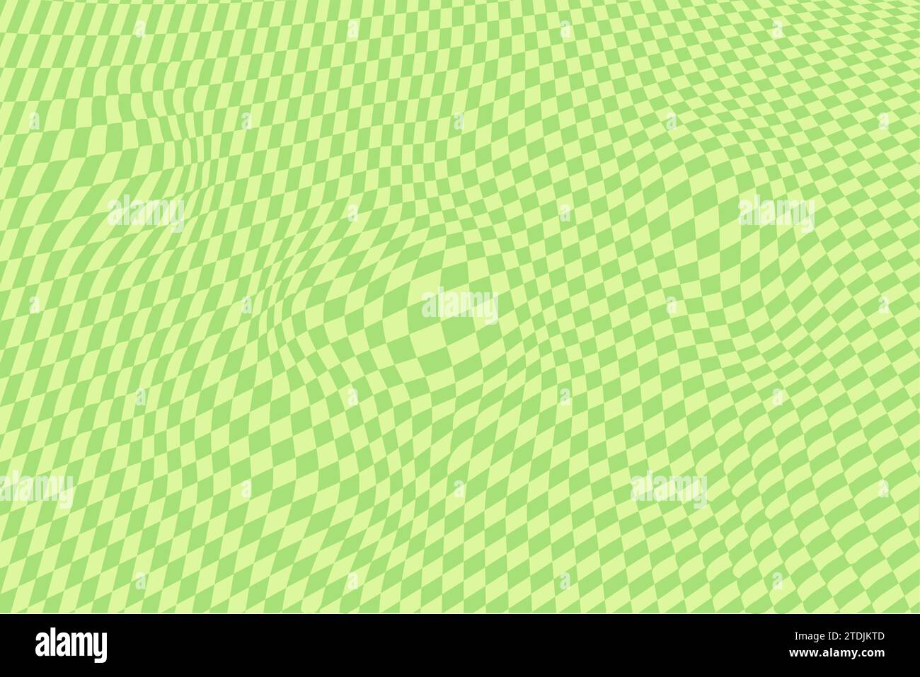 Green retro psychedelic checkerboard pattern. Groovy funky textures ...