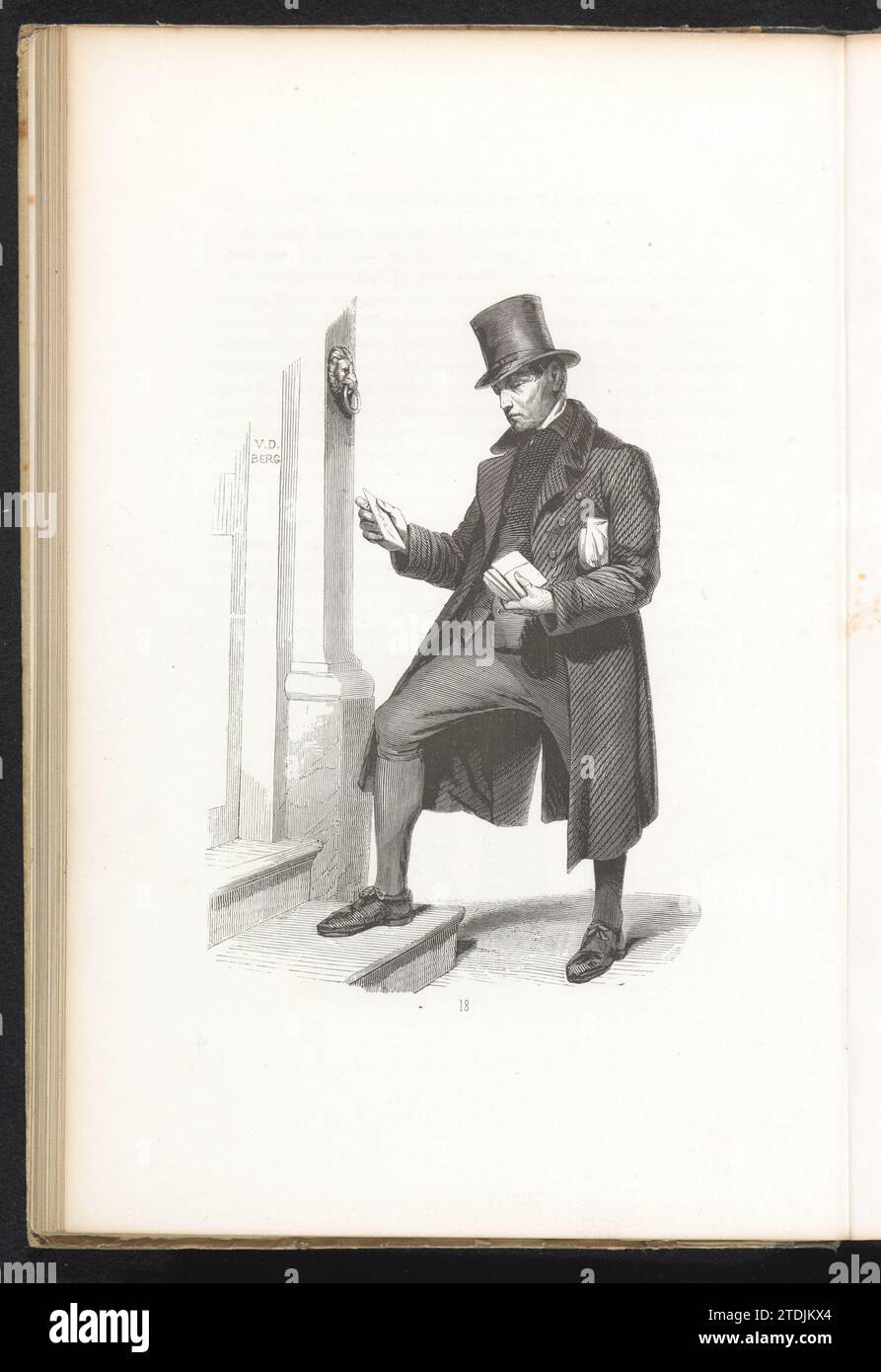 The Letter Bestler, 1840-1841, 1841 The letter player. A man delivers ...