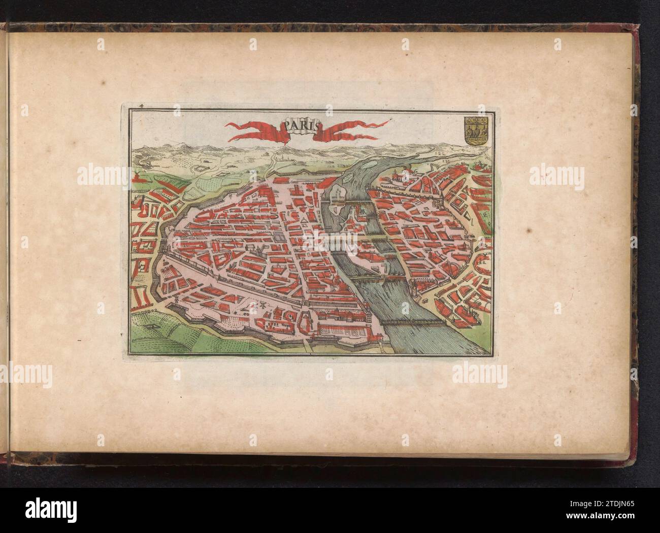 Map of Paris, Anonymous, 1735 Map of Paris, in a nutshell. Part of an ...