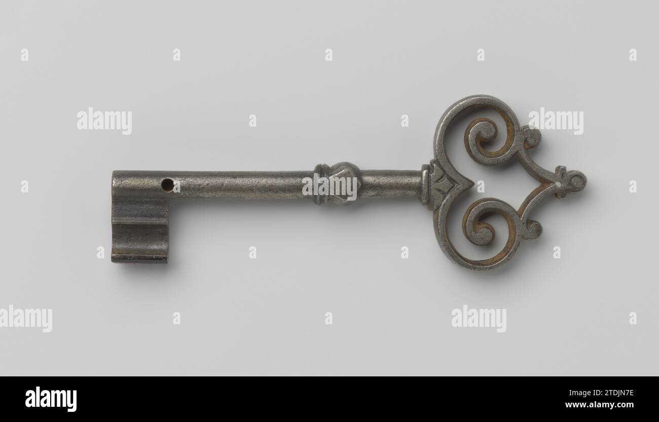 Key, c. 1400 - c. 1950 Key of which the handle consists of two ...