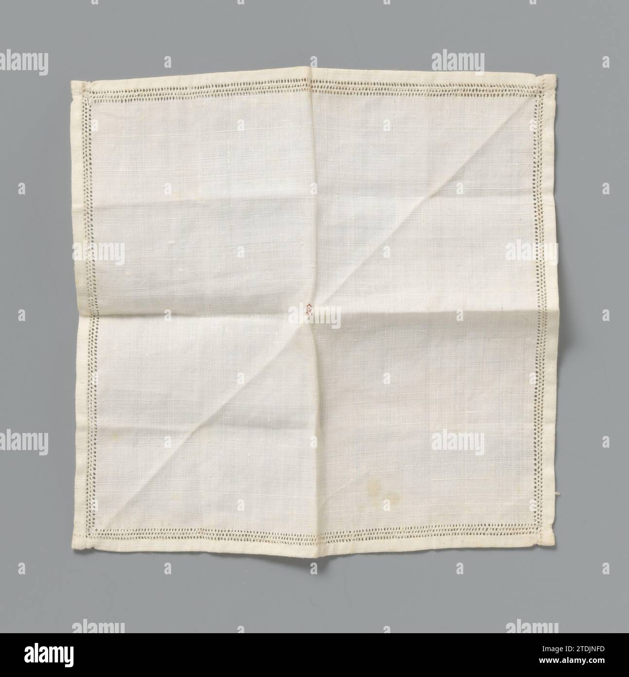 Diaper with openwork edge, anonymous, 1650 - 1700 Diaper, square cloth ...
