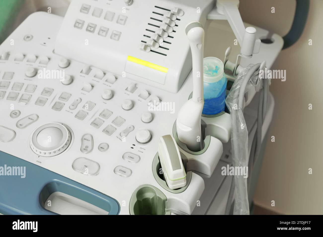 Ultrasound control panel with ultrasonic transducers and transmission ...